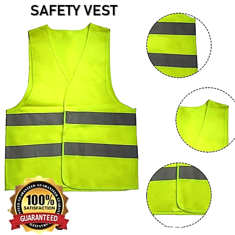 Reflective Safety Vest Visibility Traffic Enclosure with Velcro Stick ...