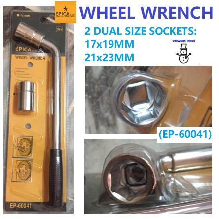 STAR 100% ORIGINAL WHEEL WRENCH SET 1 BAR , 2 DUAL SOCKET SOCKETS OPEN ...
