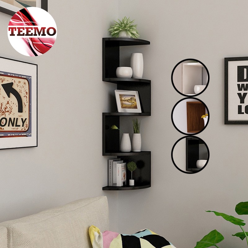 Teemo Wall Shelf Creative Lattice Shelf Wall Corner Shelf Wall ...