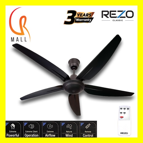 Rezo MY56 Ventus 56" 5 Speeds Ceiling Fan with Remote Control | Shopee ...