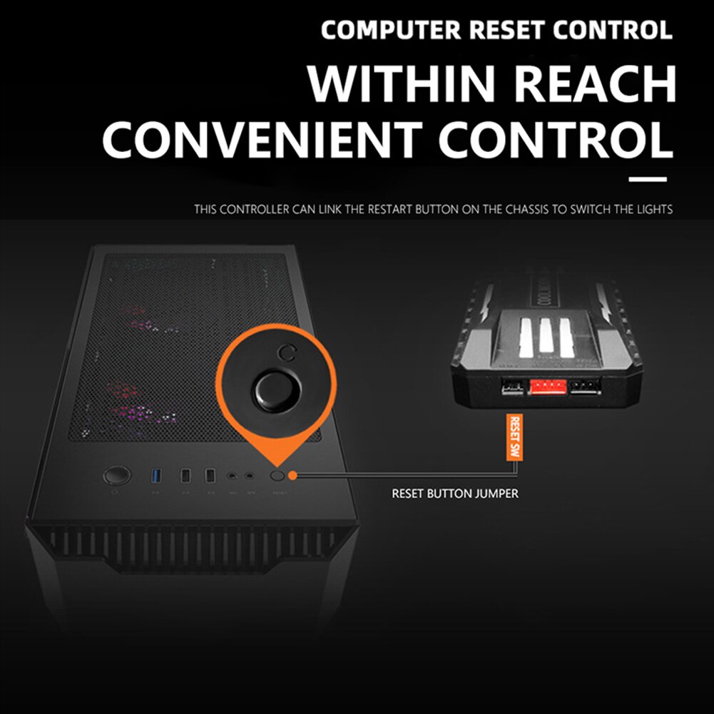 CoolMoon New ARGB Controller 4in1 PWM ARGB Music Rhythm Wireless Remote ...