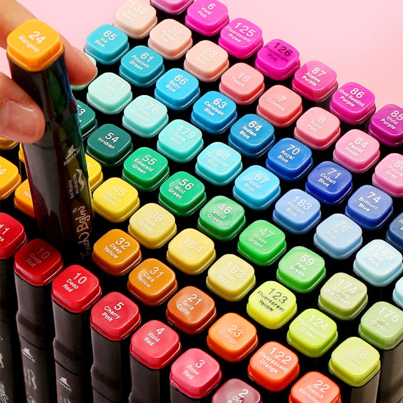 [Ready Stock]🔥 24/30/48/60/80/168 Color Touch Art Markers Pen Warna ...