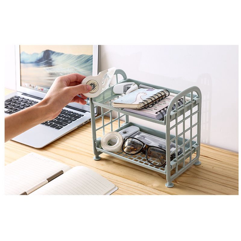 2 Layer Table Top Shelf Storage Rack Kitchen Storage Rack Organizers ...