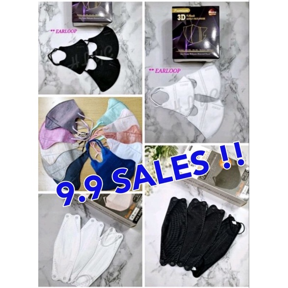 KF94 3D Duckbill 4Ply 5 Ply Butterfly Design Earloop Face Mask Topeng ...