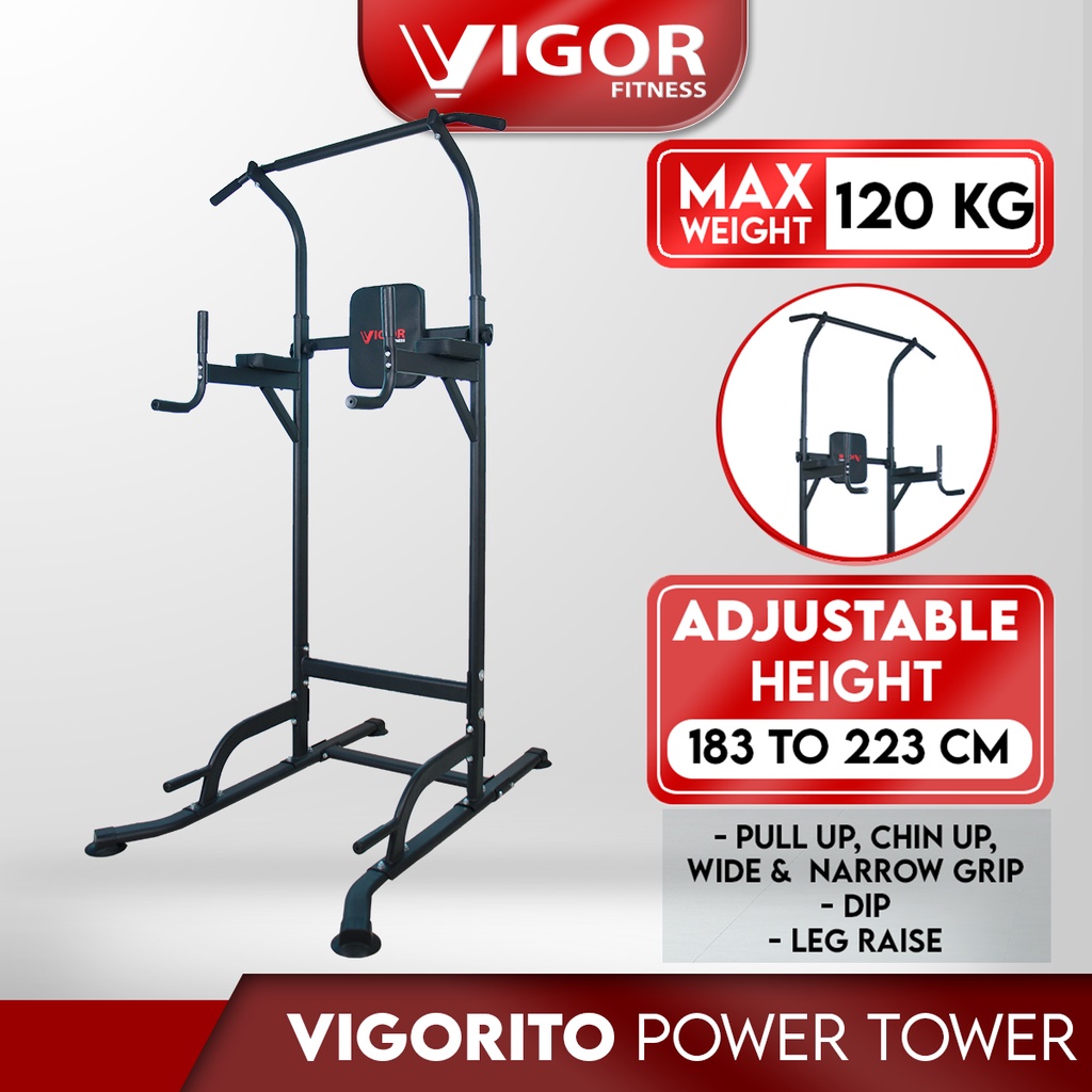 Vigor Fitness Power Tower Vigorito Pull Up And Dip Station / Stesen ...