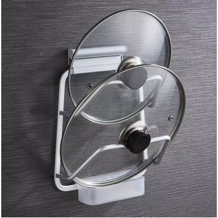 Aluminium Lid Holder for Hanging Rack Kitchen Storage Wall Mounted (No ...