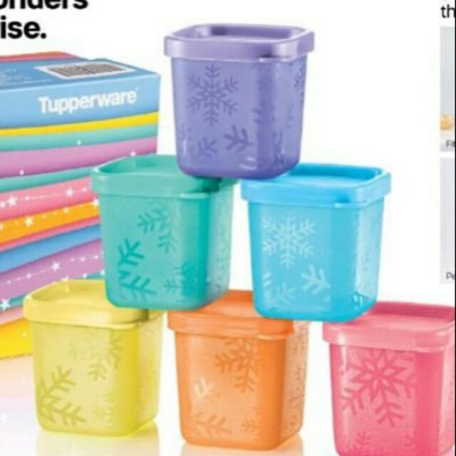 Tupperware rainbow cubes cup gift set | Shopee Malaysia