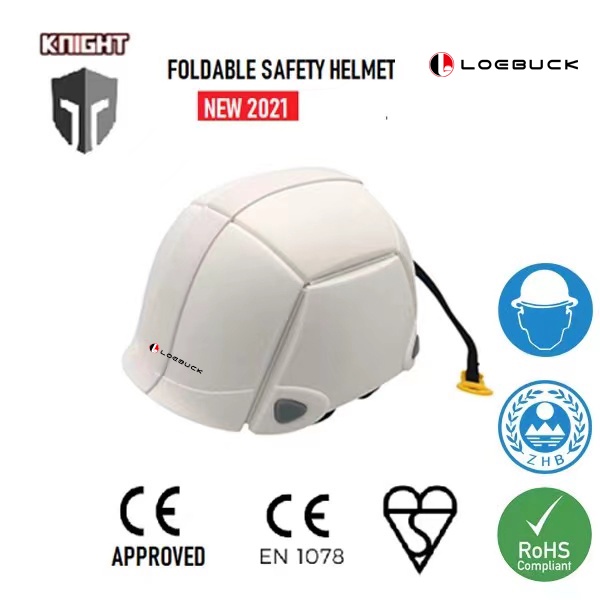 LOEBUCK FOLDABLE SAFETY HELMET CE APPROVED WHITE | Shopee Malaysia
