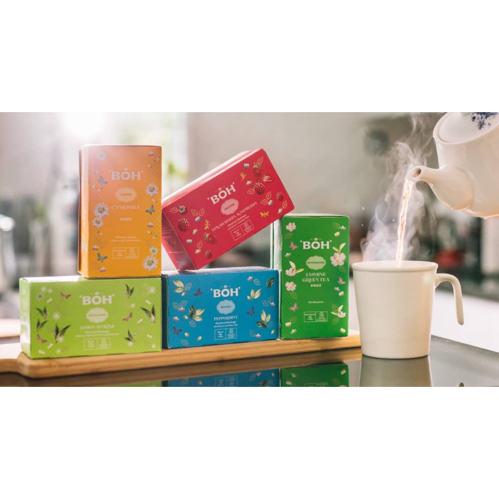 BOH Botanical Strawberry Raspberry Tea/ Lemon Myrtle Tea/ Camomile ...