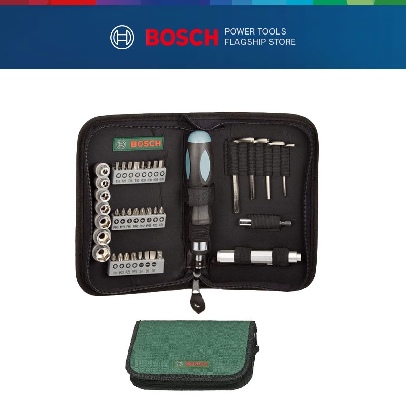 BOSCH 38pcs Screwdriver Bit Mixed & Socket Set - 2607019506 | Shopee ...