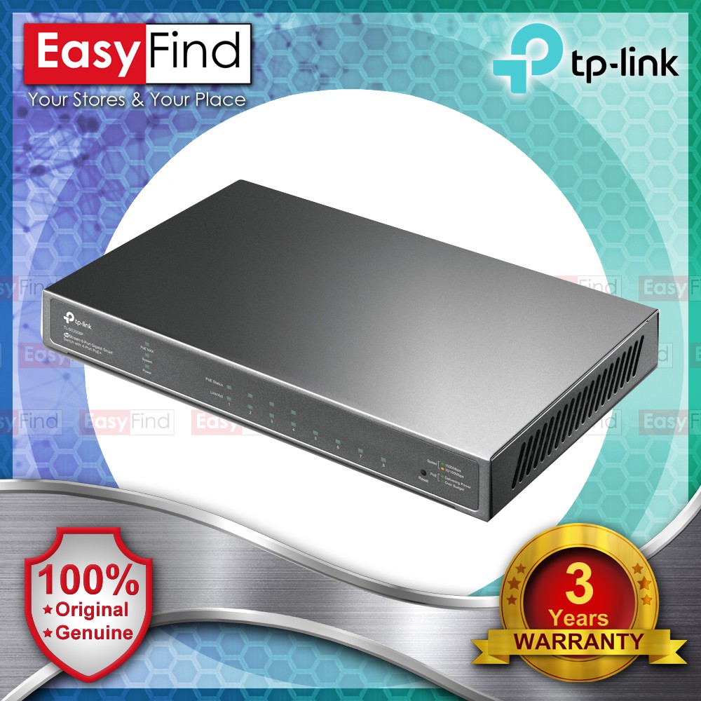 TP Link TL-SG2008P JetStream 8-Port Gigabit Smart Switch with 4-Port ...