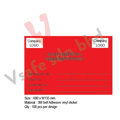 3M Safety Inspection sticker Machinery Inspection maintenance tools ...