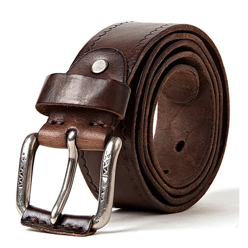 Retro Original Leather Belt For Men Soft And Tough Without Mezzanine ...