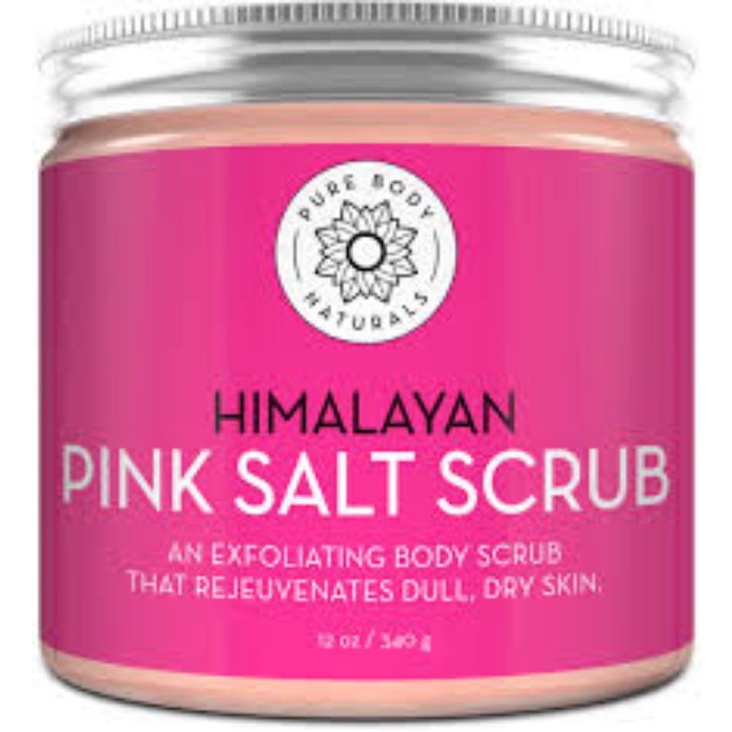 Ready Stock: Pure Body Naturals Himalayan Pink Salt Scrub , 12 oz (340 ...