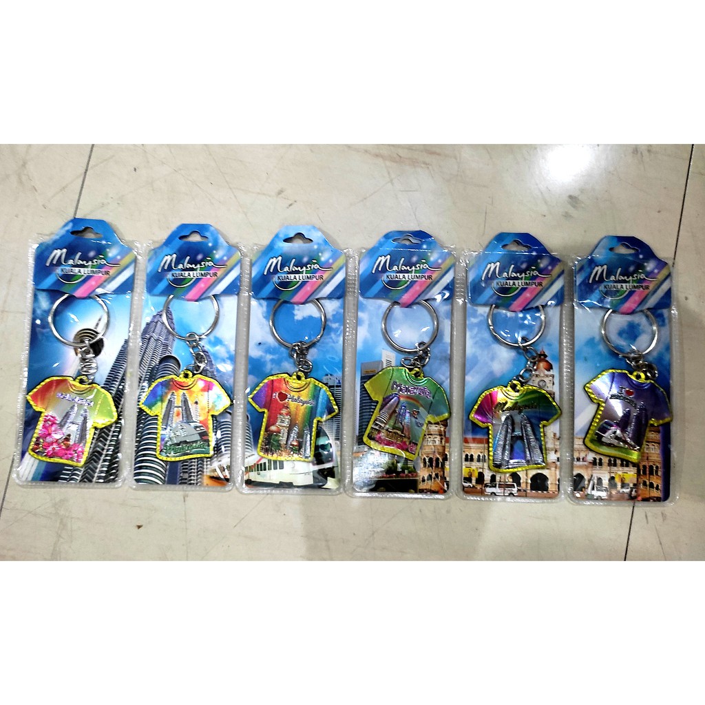 6 pcs set Penang Street Art Penang KL Collection Souvenir keychain ...