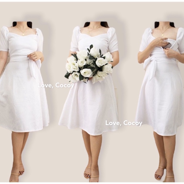CIVIL WEDDING DRESS/WEDDING DRESS ENTOURAGE GOWN SEMI-FORMAL WEAR WITH ...