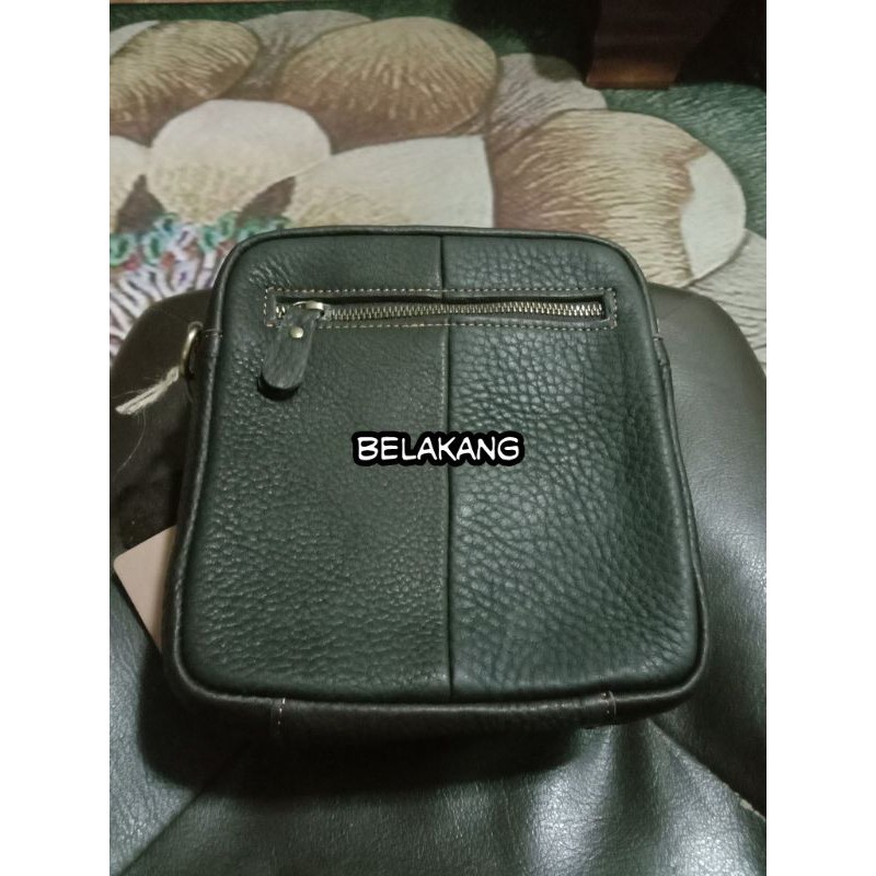 Beg sandang kulit asli buatan tangan | Shopee Malaysia