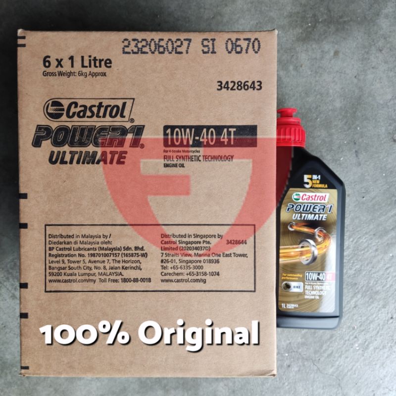 Castrol Power 1 Ultimate 10w40 4T Fully Synthetic | Shopee Malaysia
