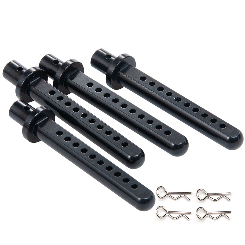4pcs Aluminum Alloy RC Car Body Posts Mount with Clip for 1/10 Crawler ...