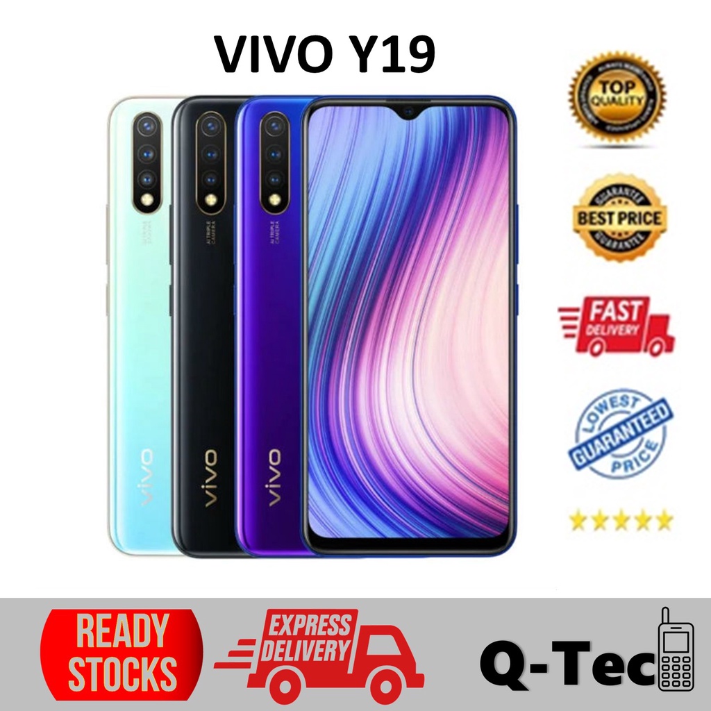 VIVO Y19 (8GB RAM + 256GB ROM) 6.53" Inch 4G LTE 5000mAh Battery New Original Smartphone With 1 ...