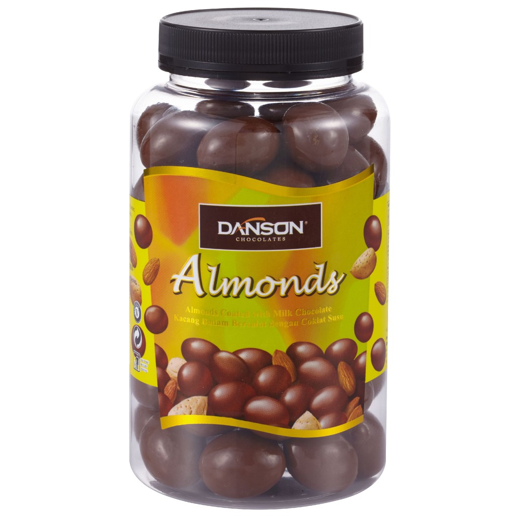 Danson Almond Coated Milk Chocolate 400g Jar | Shopee Malaysia