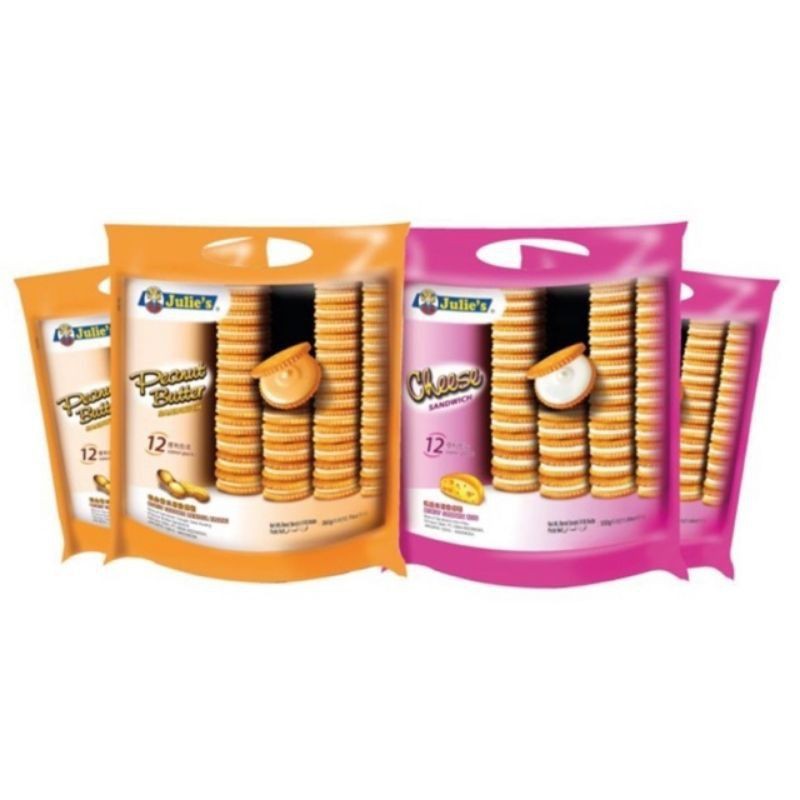 Julie's Peanut Butter / Cheese Sandwich 12 Convi Packs (360g/330g ...