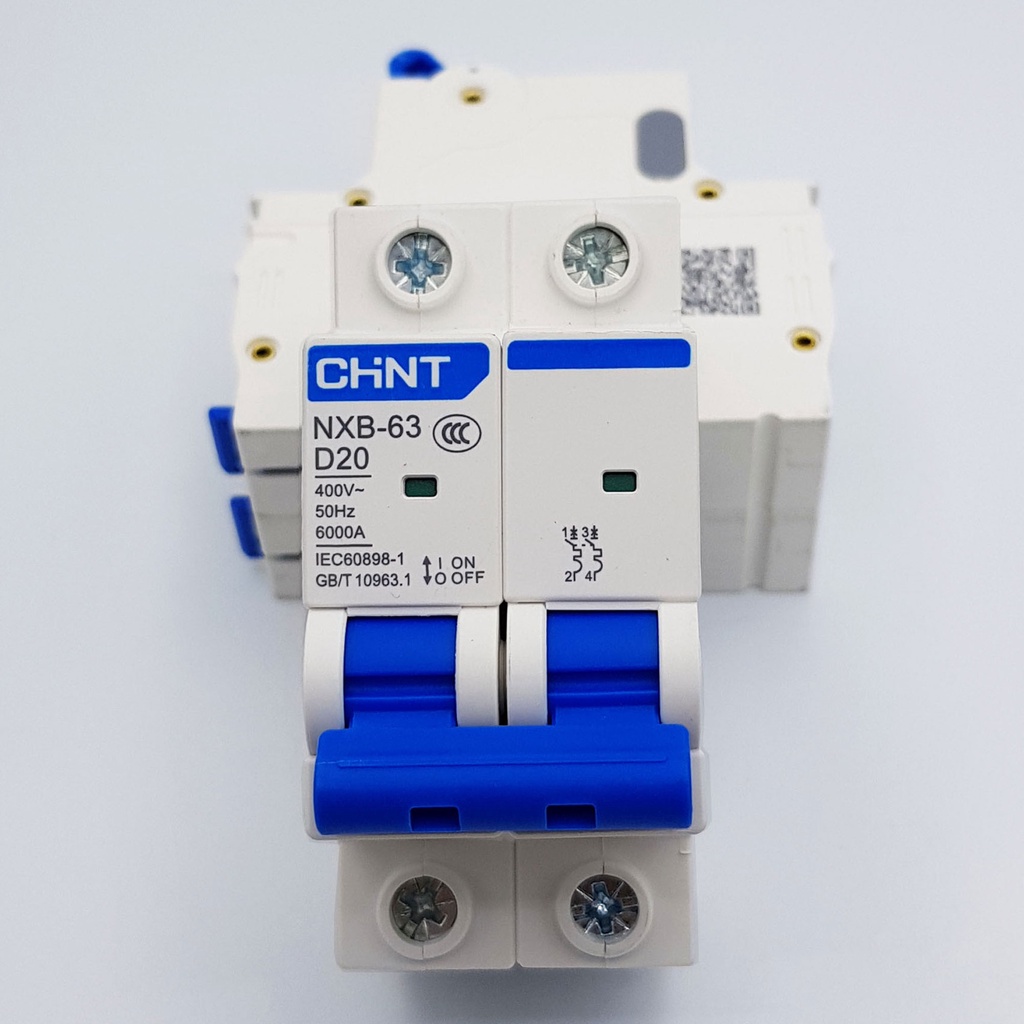 Aptomat CHINT NXB-63 circuit breaker MCB 220V 2P 6A - 63A-6KA | Shopee Malaysia