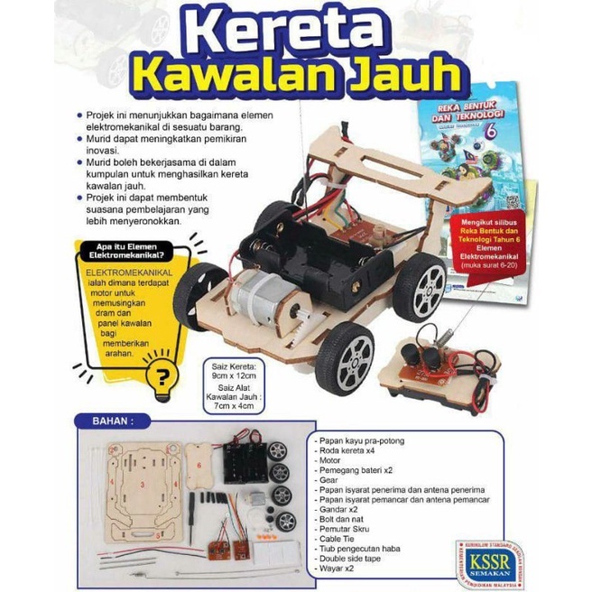 RBT Terbaru Tahun 6 Model Elektromekanikal Kereta Kawalan Jauh (1 SET ...