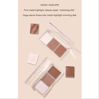 GOGO TALES 3 Colours Matte Highlight Contour Palette Gogotales ...
