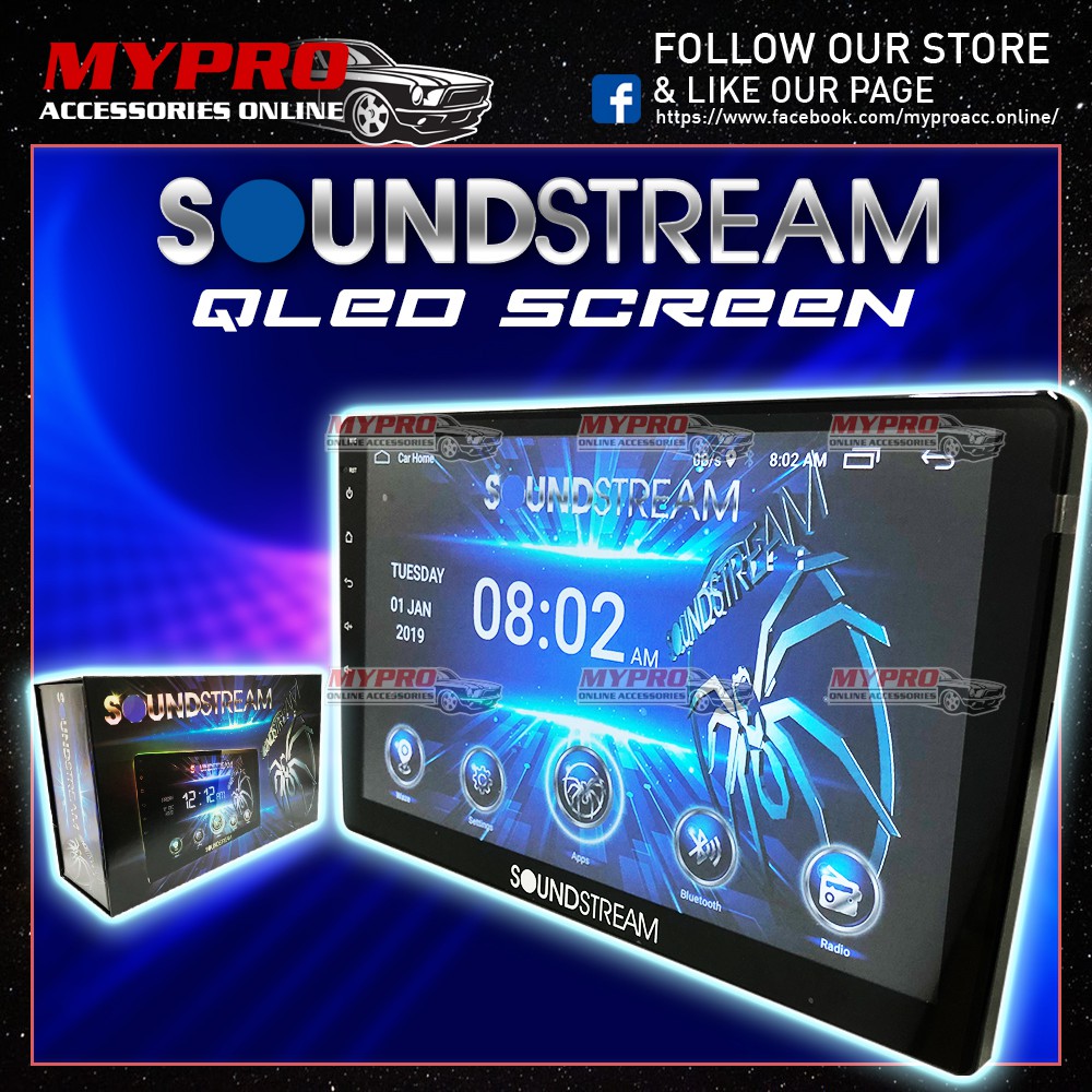 SOUNDSTREAM ANDROID QLED IPS PLAYER 9" 9 INCH 10" 10 INCH FULL HD ...