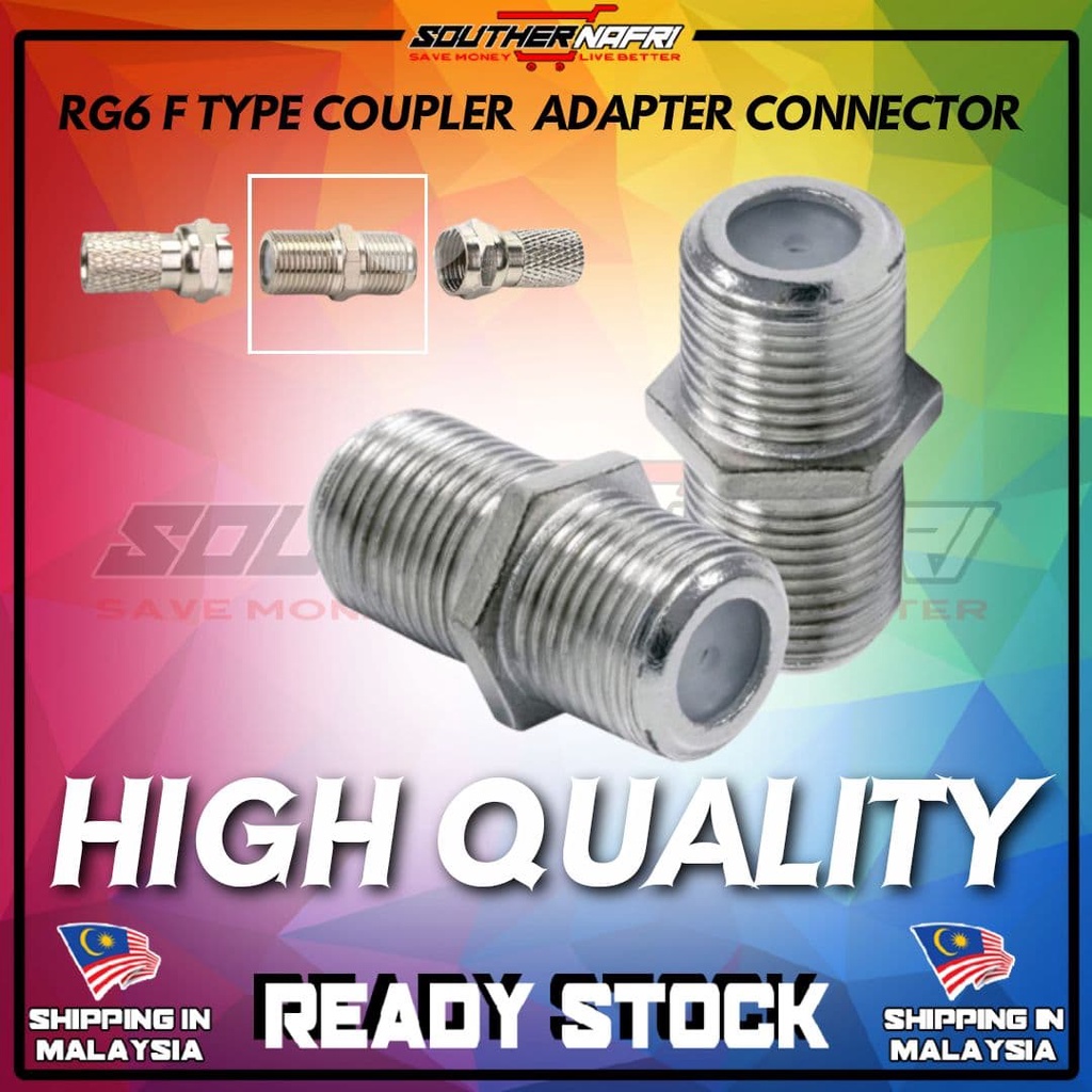 Connector join to F-Type Cable Rg6 Satellite/Terrestrial ,Connector RF ...