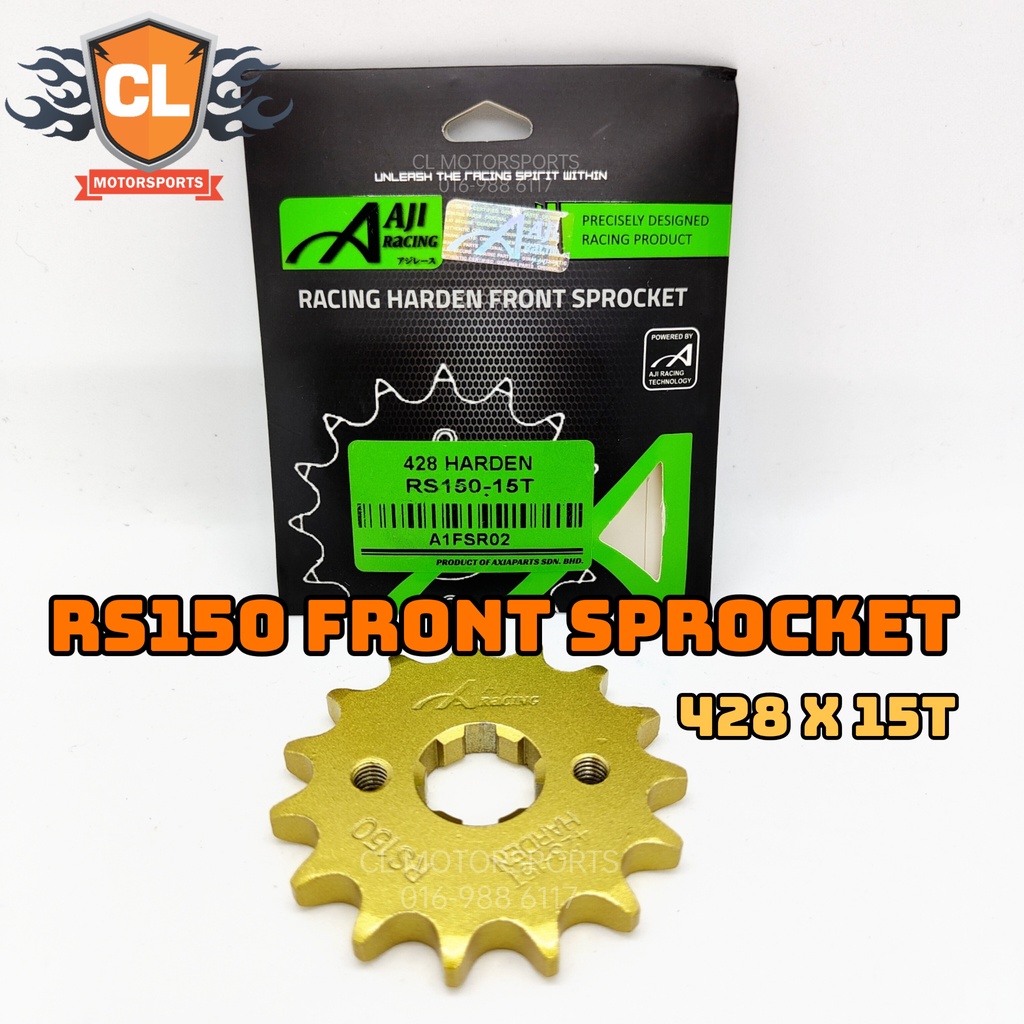RS150 AJI RACING FRONT SPROCKET (428 X 15T) | Shopee Malaysia