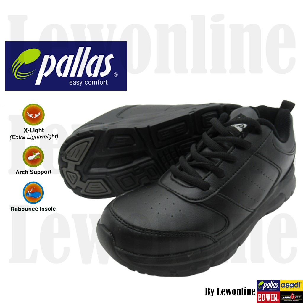 PALLAS SCHOOL SHOE JAZZ 3060193BK LO CUT SHOE LACE /Black shoe / Kasut ...