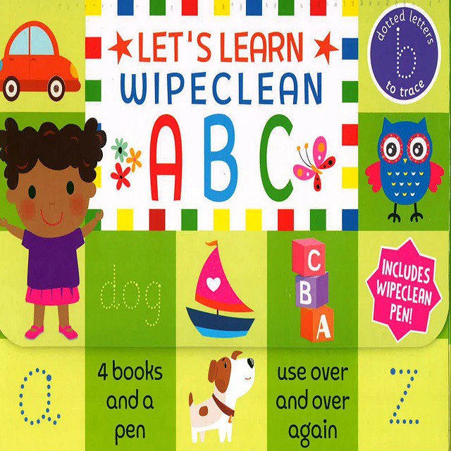 (BBW) Nursery / Reception Kids Lets Learn Abc Wipe Clean Learning Pack ...