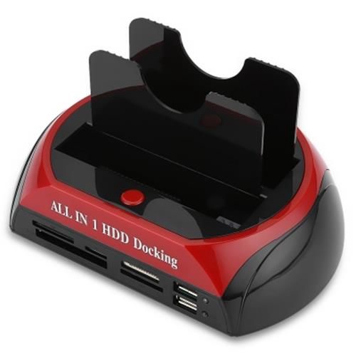 875 ESATA DUAL IDE HUB HDD DOCKING STATION CARD READER (RED) | Shopee ...