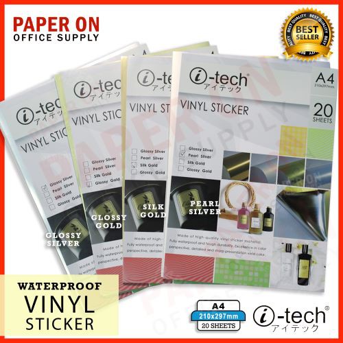I-TECH Vinyl Sticker Gold/Silver/Pearl | Shopee Malaysia