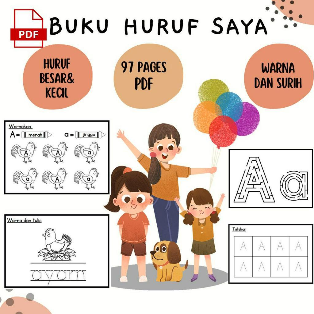 496 (PDF) Latihan Buku Huruf ABC l Bahasa Melayu I Pra Sekolah l ...