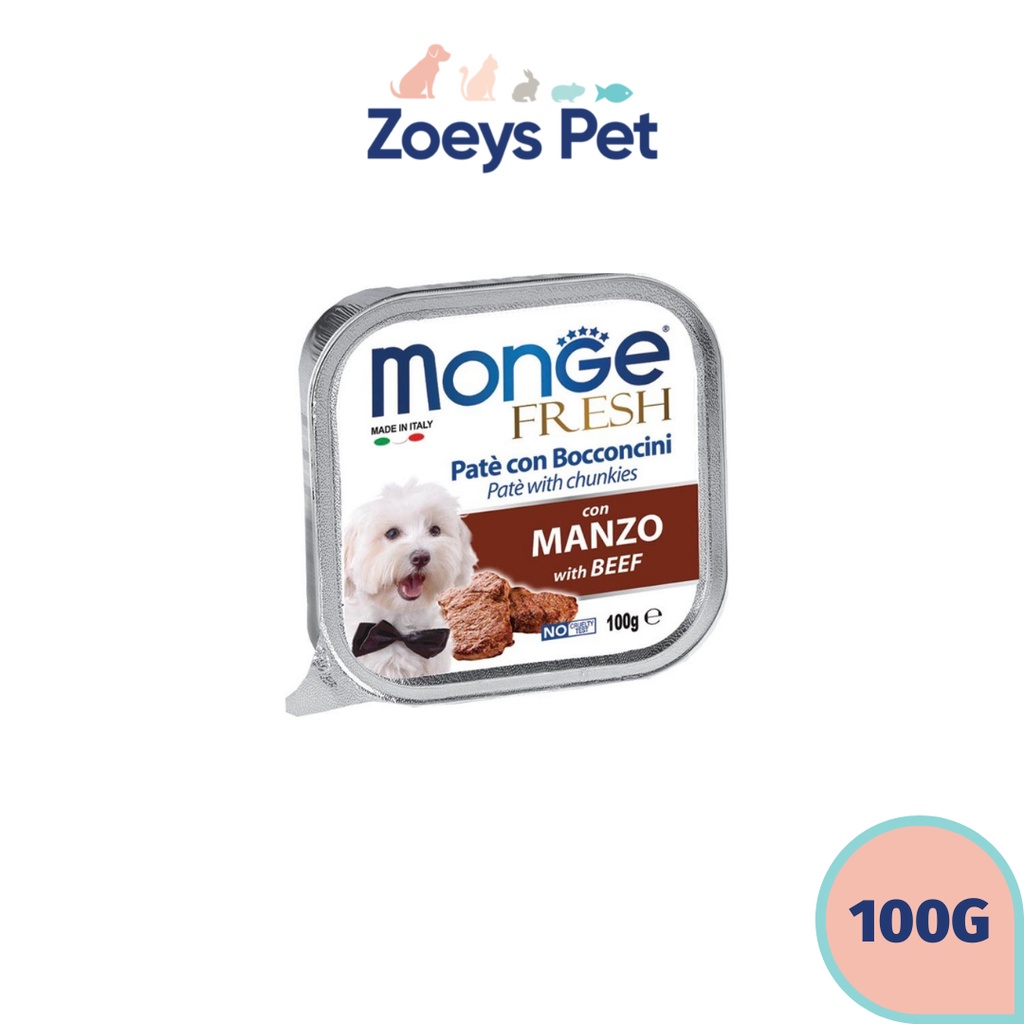 Monge Fresh 100g Pate Chunkies Wet Dog Food (10 Flavours) | Shopee Malaysia