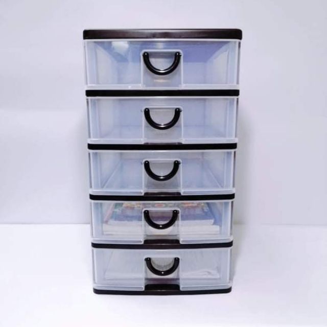 Homeware 1008/5 5 Tiers Plastic Transparent A4 Size Drawer / Office ...