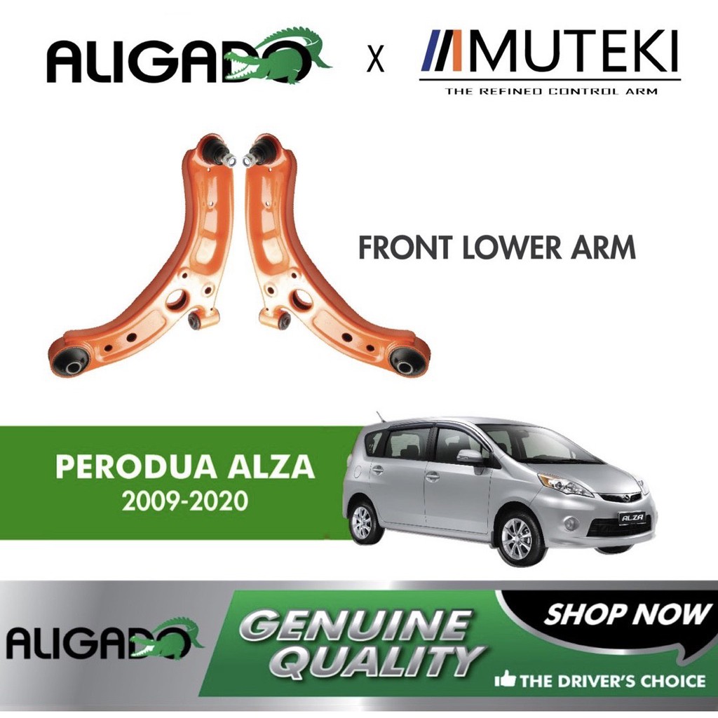 MUTEKI FRONT LOWER ARM FOR PERODUA ALZA (2009 - 2021) | Shopee Malaysia