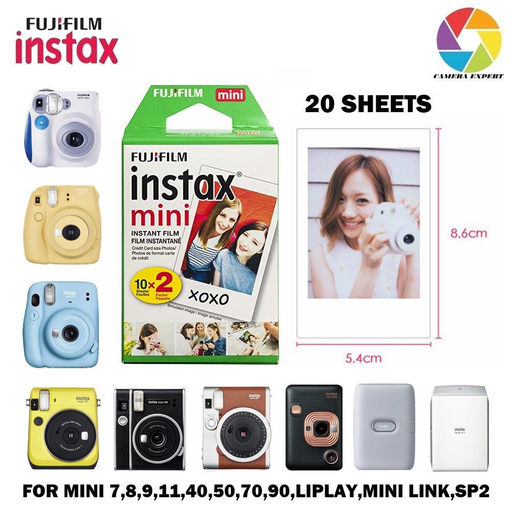 ( READY STOCK ) Fujifilm Instax Mini Film Twin Pack 20 Pcs / 20 Sheets ...