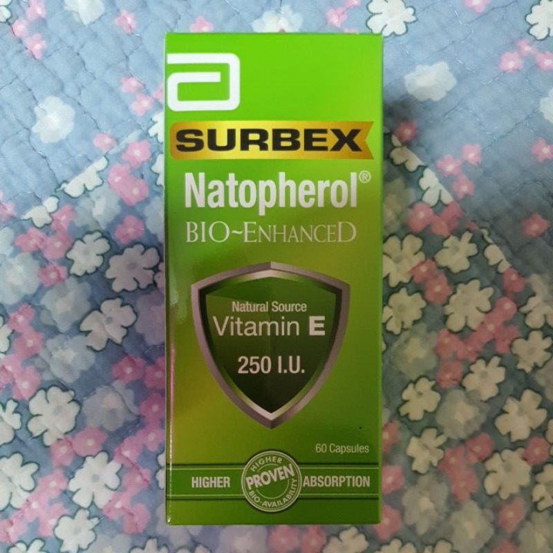 Surbex Natopherol Bio-Enhanced Vit E 250iu 60s (Expiry Date:02/2025 ...