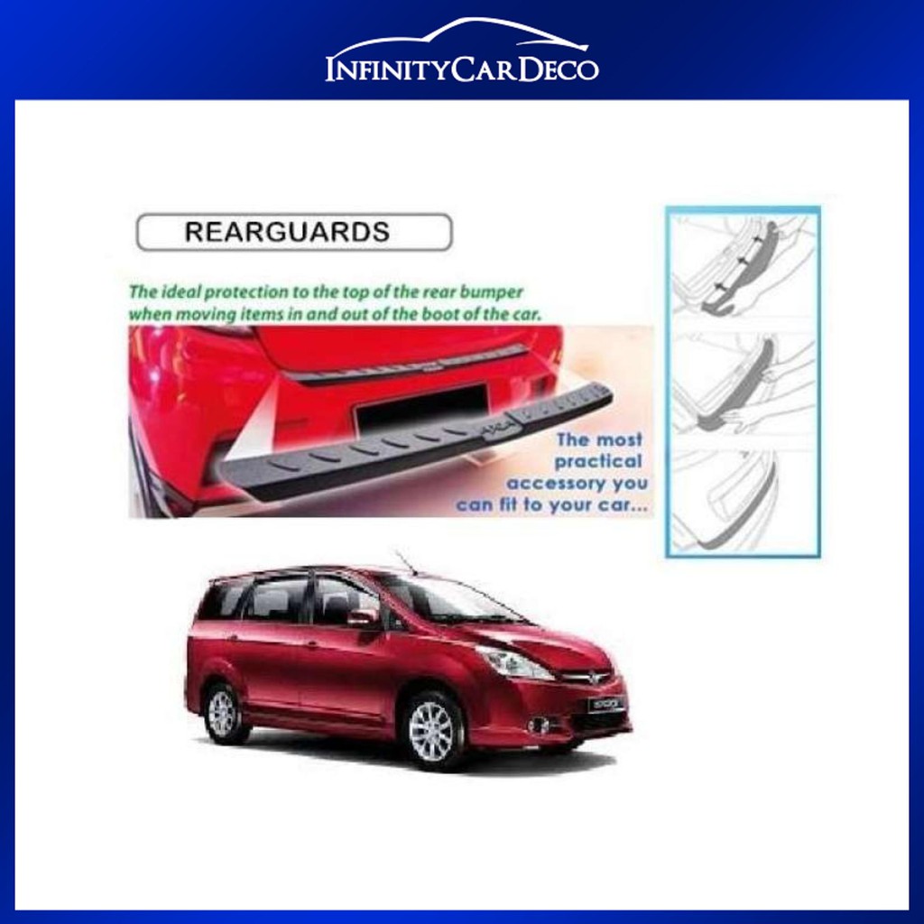 Perodua Exora 2009-2014 Rear Bumper Step Protector Guard | Shopee Malaysia