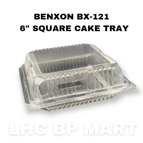 [LHC] Benxon BX-121 Plastic Tray / 6" Square Cake Tray / Bakery ...