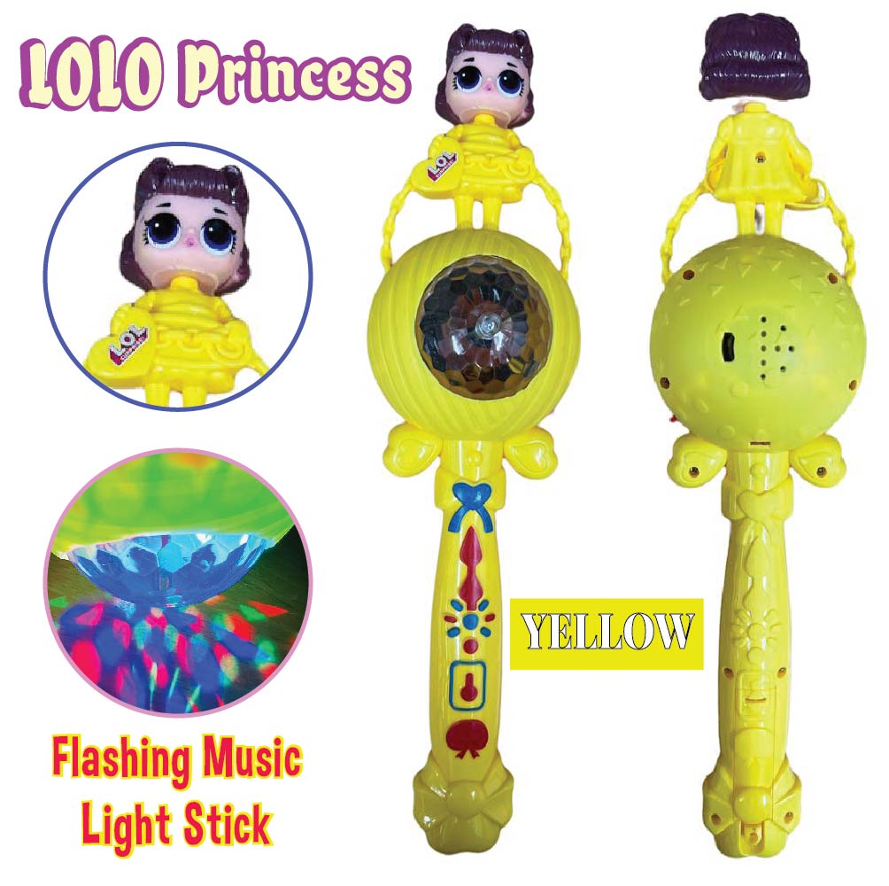 LOLO Princess Pink Yellow Green Princess Light Stick With Light And ...