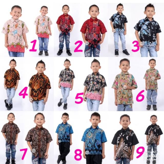Batik Clothes For Preschool Kindergarten Elementary School Children ...