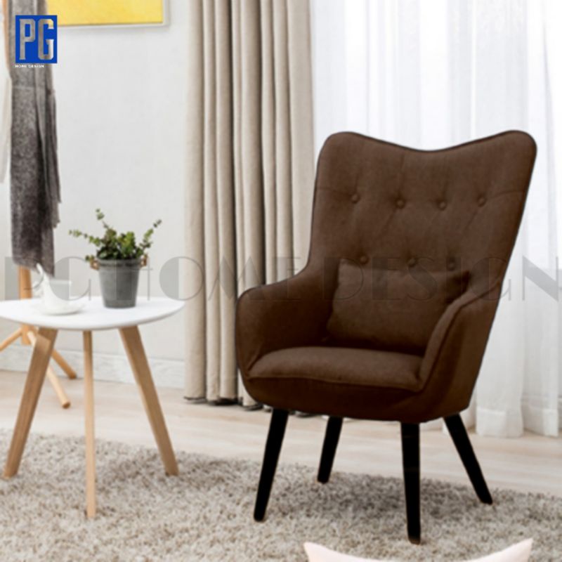 PG HOME:Premium Modern Wing Chair Nordic Armchair /1Seater sofa/Kerusi ...