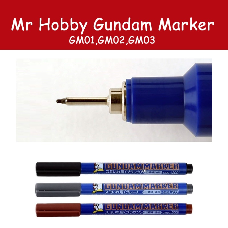 Mr HOBBY Gundam Marker GM01 GM02 GM03 Panel Line | Shopee Malaysia