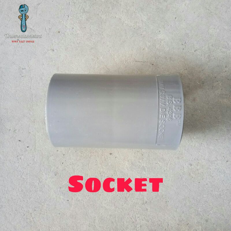 【15mm 1/2 Inchi】PVC Pipe Fitting | Pipe Connector | Elbow Socket Tee P/T Plug End Cap Tank ...
