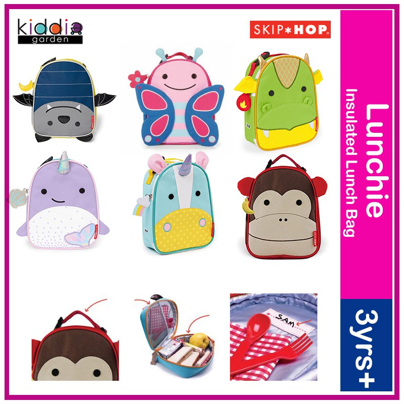 Skip Hop Zoo Lunchie Insulated Kids Lunch Bag | Shopee Malaysia